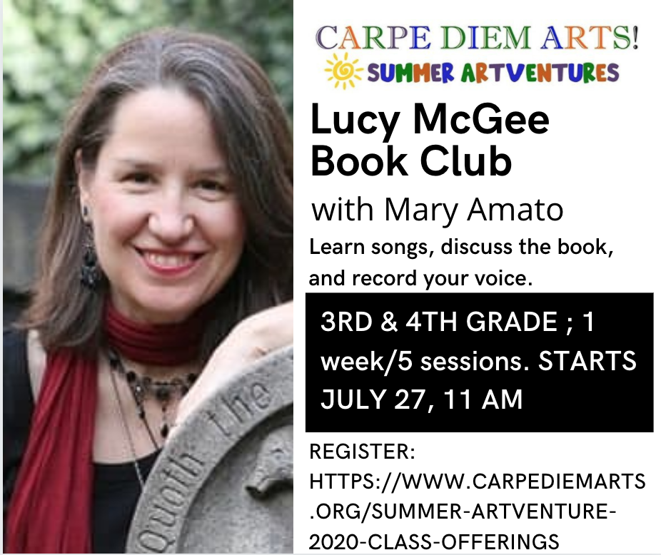 Join Me for Summer ONLINE Workshops - Mary Amato